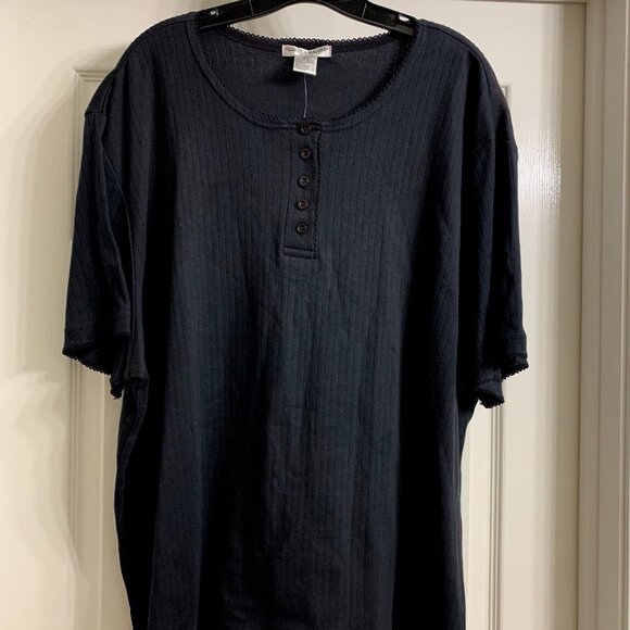 Rebecca Malone | Tops | Rebecca Malone Womens Black Ribbed Blouse Nwt ...